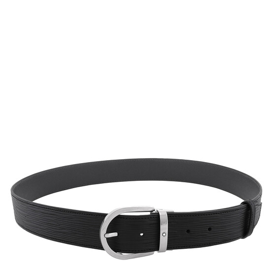 Montblanc Horseshoe Buckle 40 Leather Belt 131172 4062037111308 - Jomashop
