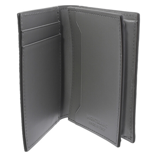 Montblanc Medium Grey 4810 Leather Card Holder 199351 4062037840819 ...