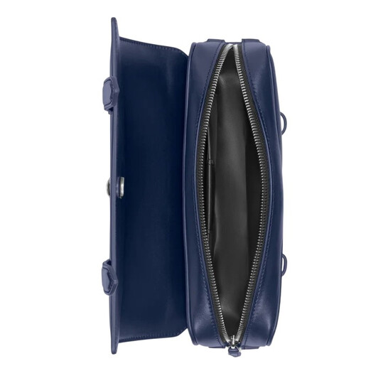 Montblanc Meisterstuck Leather Messenger Bag - Ink Blue 131690 ...