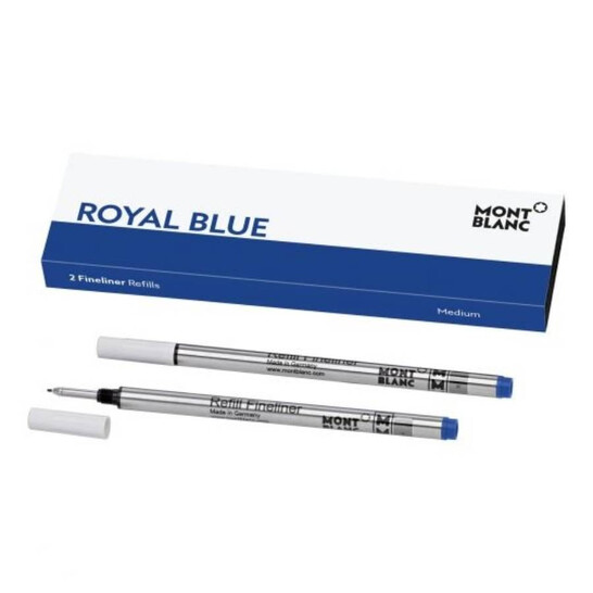 Montblanc Royal Blue 2 Fineliner Refills - Medium 128248 4062037052700 ...