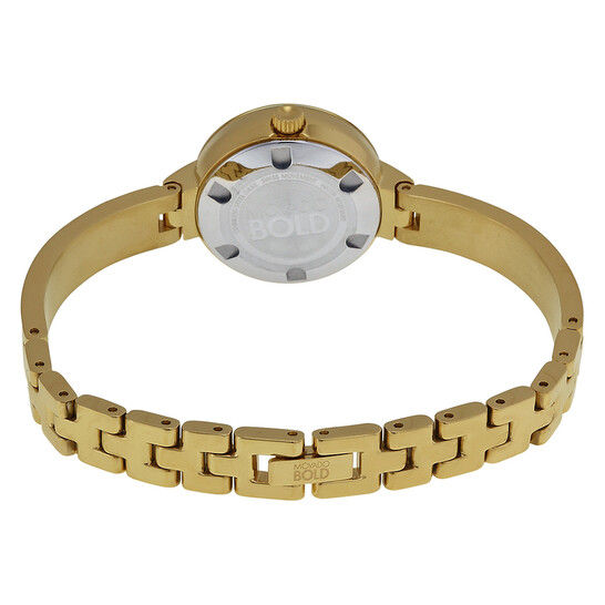 Movado Bold Yellow Gold Dial Ladies Watch 3600285 885997150798 - Movado ...