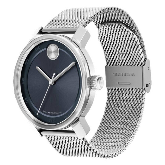 Movado Bold Quartz Blue Sunray Dial Men's Watch 3600958 - Watches, Bold ...