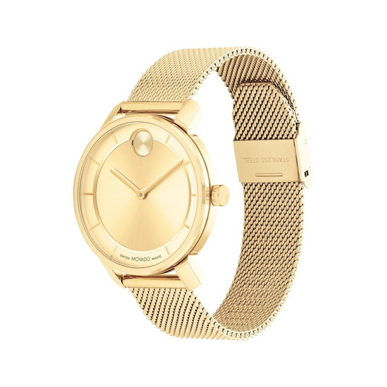 Movado Bold Quartz Gold Dial Ladies Watch 3600921 - Watches, Bold ...