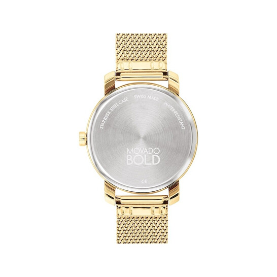 Movado Bold Quartz Gold Dial Ladies Watch 3600921 - Watches, Bold ...