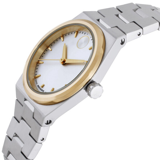 Movado Bold Quest Mini Quartz White Dial Ladies Watch 3601291 ...