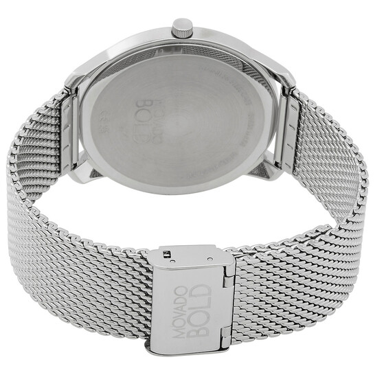 Movado Bold Thin Quartz Silver Dial Men's Watch 3600832 885997452137 ...