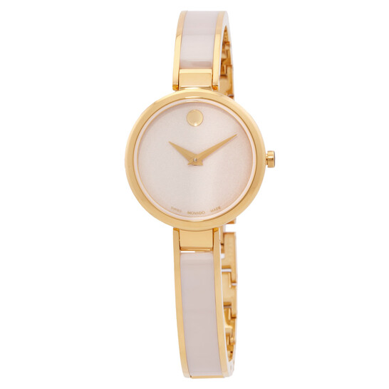 Movado Moda Quartz Pink Dial Ladies Watch 0607867 - Movado, Moda - Jomashop