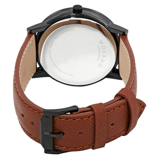 Movado Museum Classic Black Dial Men's Watch 0607198 885997252362 ...