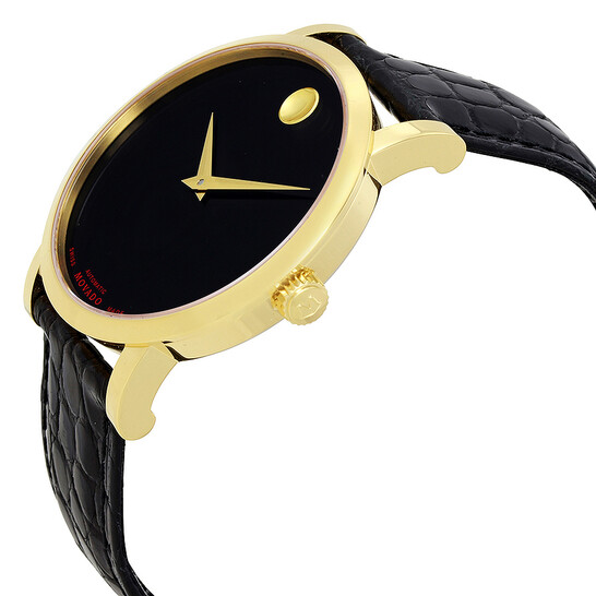 Movado Red Label Automatic Black Dial Men's Watch 0607007 885997183581 ...