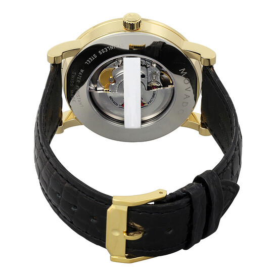 Movado Red Label Automatic Black Dial Men's Watch 0607007 885997183581 ...