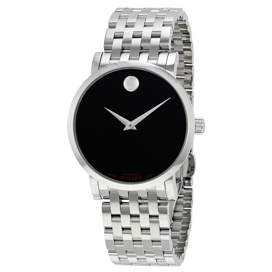 Movado Red Label Black Dial Stainless Steel Men's Watch 0606283 ...