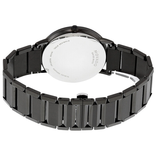 Movado Sapphire Black Dial Black PVD Stainless Steel Men's Watch ...