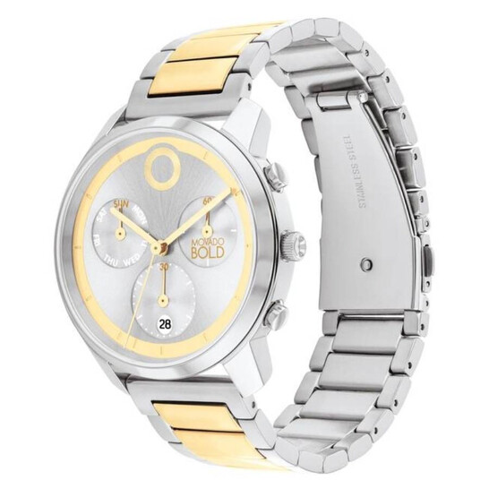 Movado Trend Element Chronograph Quartz Silver Dial Men's Watch 3601022 ...