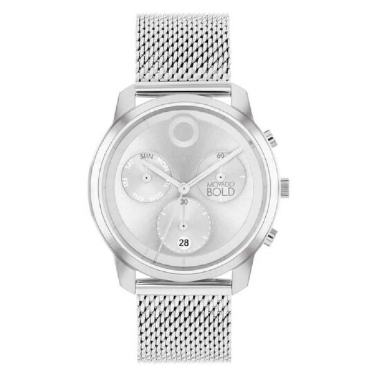 Movado Trend Element Chronograph Quartz Silver Dial Men's Watch 3601024 ...