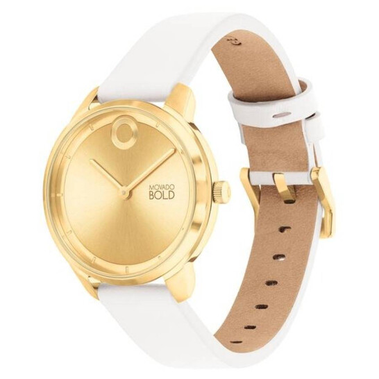 Movado Trend Element Quartz Gold Dial Ladies Watch 3600985 - Watches ...
