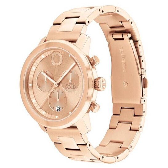 Movado Trend Propel Chronograph Quartz Rose Gold Dial Watch 3601001 ...