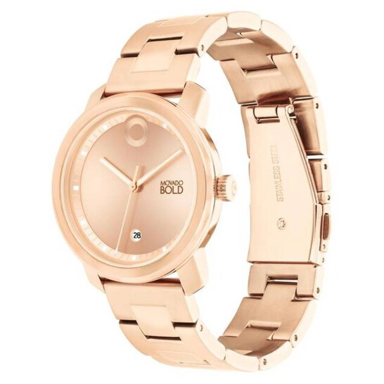 Movado Trend Propel Quartz Rose Gold Dial Ladies Watch 3600991 ...