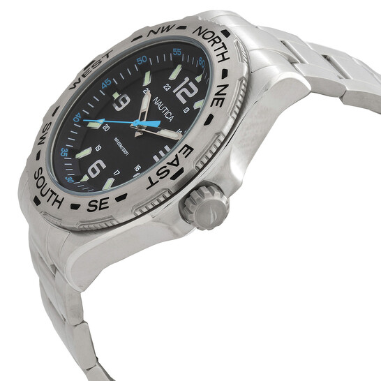 Nautica Clearwater Beach Quartz Black Dial Men's Watch NAPCWS301 ...
