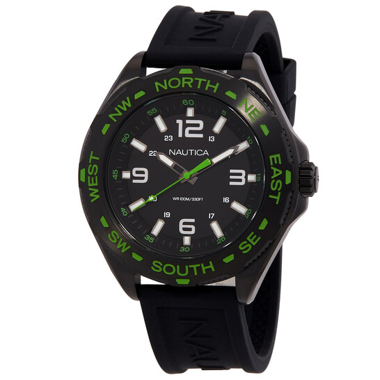 Nautica Clearwater Beach Quartz Black Dial Men's Watch NAPCWS303 ...