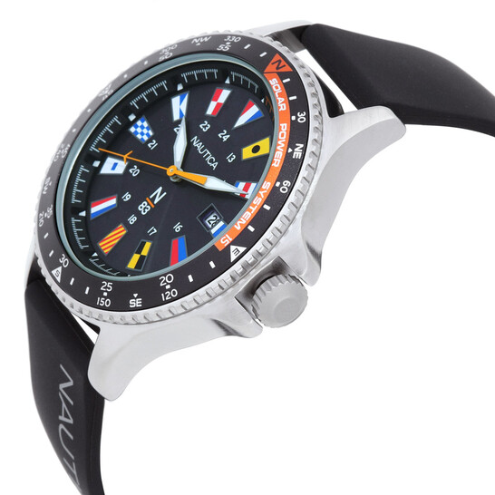 Nautica Cocoa Beach Quartz Black Dial Men's Watch NAPCBA130 ...