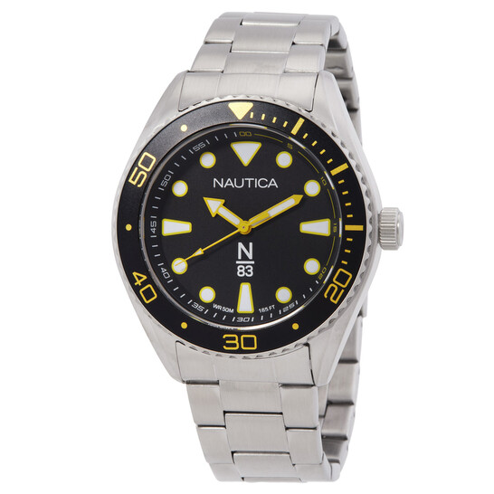 Nautica Finn World Quartz Black Dial Men's Watch NAPFWS223 ...
