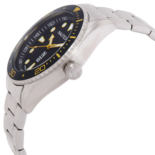 Nautica Finn World Quartz Black Dial Men's Watch NAPFWS223 ...