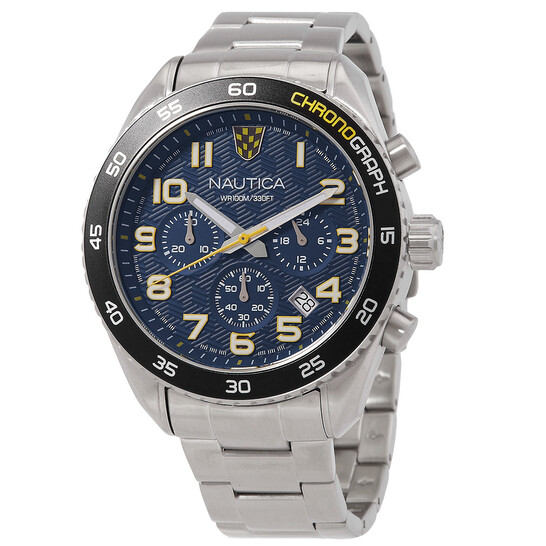 Nautica Key Biscayne Chronograph Quartz Blue Dial Men's Watch NAPKBS227 ...