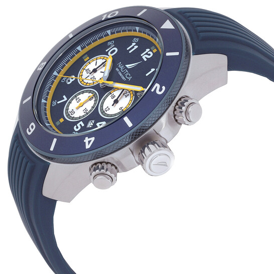 Nautica One Chronograph Quartz Blue Dial Men's Watch NAPNOS402 ...