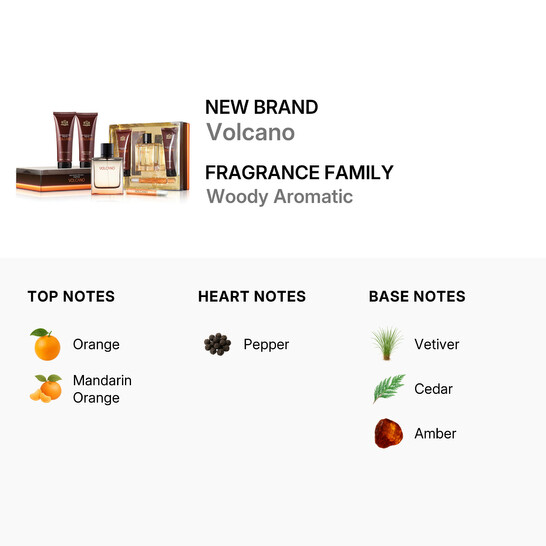 New Brand Men's Volcano Gift Set Fragrances 5425039220758 - Fragrances ...