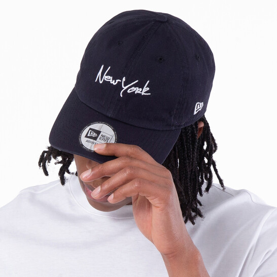 New Era Navy New York Script Classic Cap 70782544-NAVY 197706255565 ...