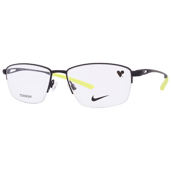 Nike Demo Rectangular Titanium Men's Eyeglasses NIKE 6045 002 54 ...