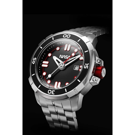 Nubeo Nasa Black Dial Men's Watch NB-6052-11 194595027013 - Watches ...