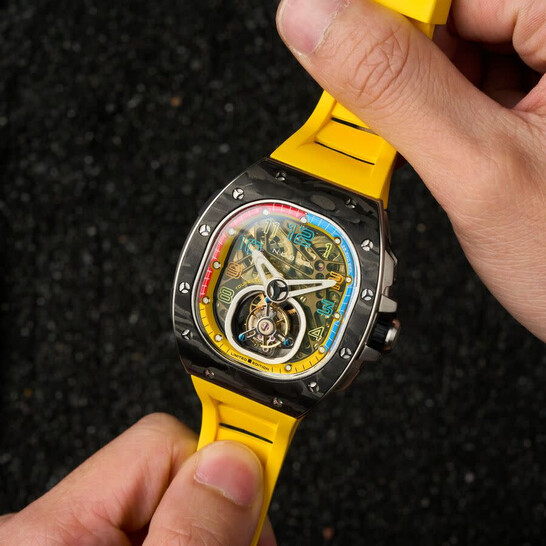 Nubeo Viper Tourbillon Hand Wind Men's Watch NB-6108-02 194595072266 ...