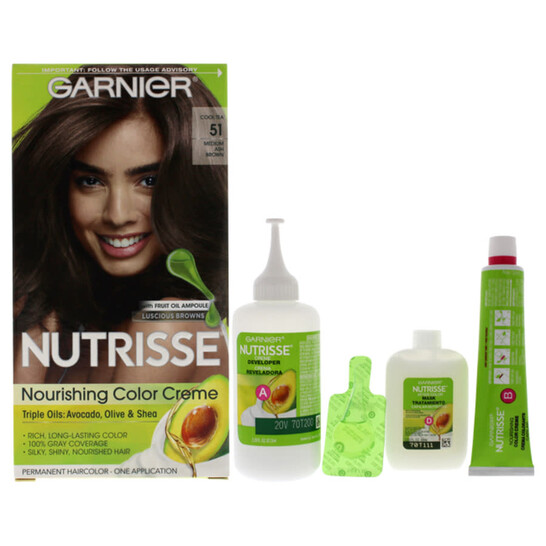 medium ash brown garnier