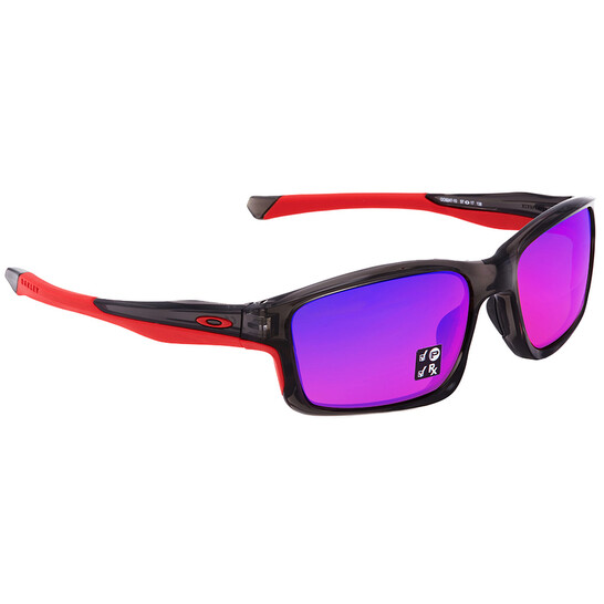 Oakley Chainlink Red Iridium Wrap Unisex Sunglasses OO9247 924710 57 ...