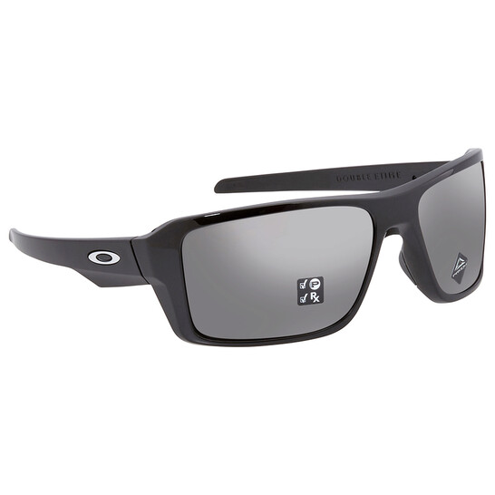 Oakley Double Edge Prizm Black Polarized Rectangular Men's Sunglasses ...