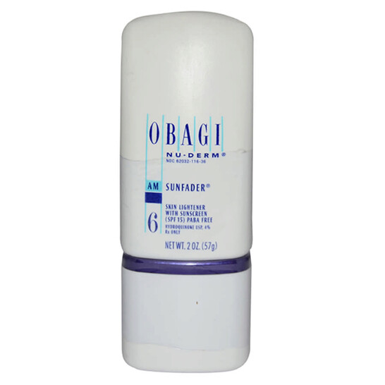 Obagi Nu-Derm #6 AM Sunfader Skin Lightener with Sunscreen SPF 15 by ...