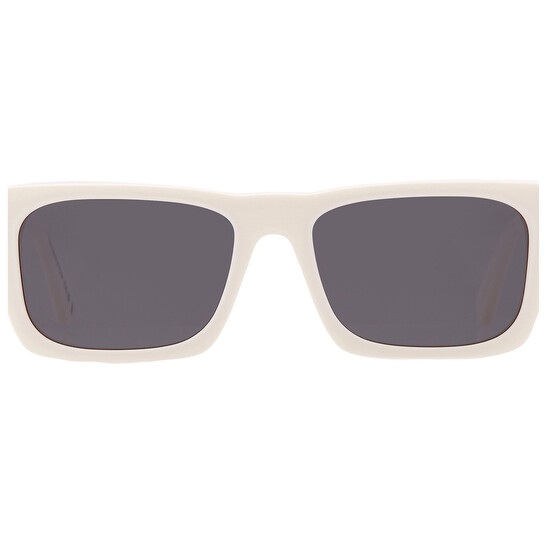 Off-White ALBANY Dark Grey Square Unisex Sunglasses OERI13 0107 56 ...