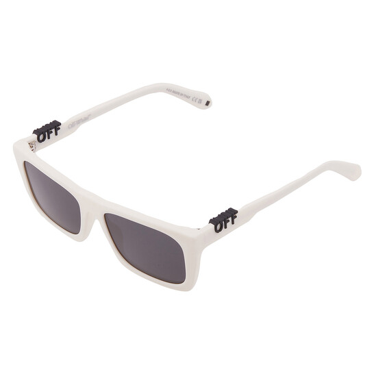 Off-White ALBANY Dark Grey Square Unisex Sunglasses OERI13 0107 56 ...