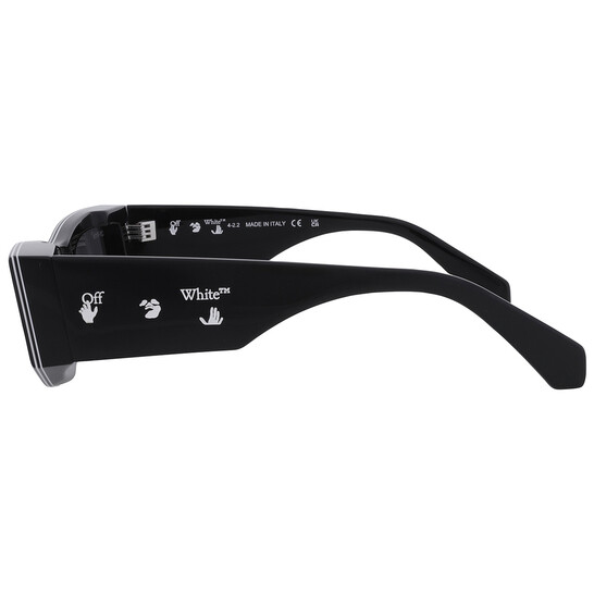 Off-White Andy Dark Grey Irregular Unisex Sunglasses OERI047 1007 53 ...