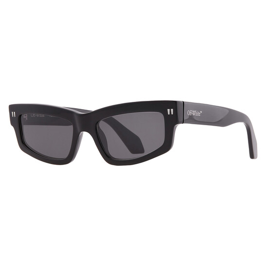 Off-White MIRAMAR Dark Grey Rectangular Unisex Sunglasses OERI135 1007 ...