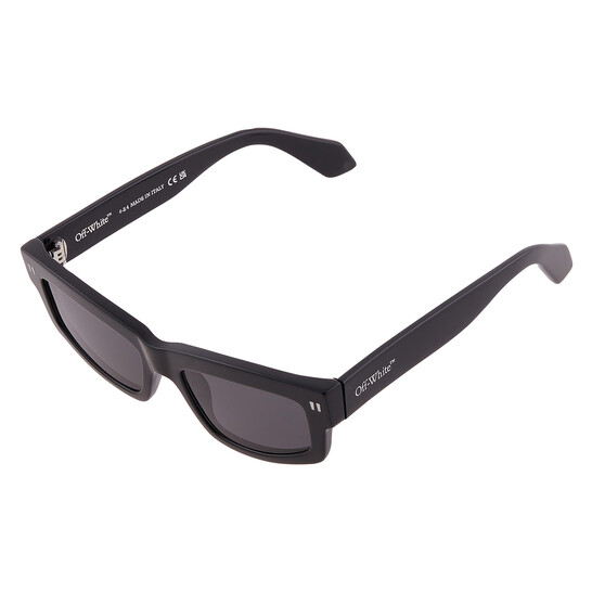 Off-White MIRAMAR Dark Grey Rectangular Unisex Sunglasses OERI135 1007 ...