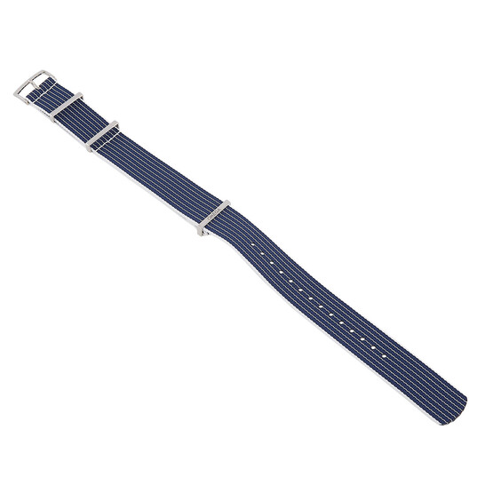 Omega 21 mm Blue/White Nato Watch Band O031CWZ005948 - Watches - Jomashop