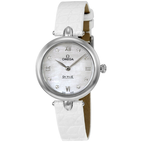 Omega De Ville Prestige Mother of Pearl Dial Ladies Watch 424.13.27.60.55.001 7612586260278 ...