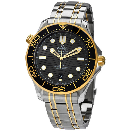 Omega Diver 300M Automatic Chronometer Black Dial Men's Watch 210.20.42 ...