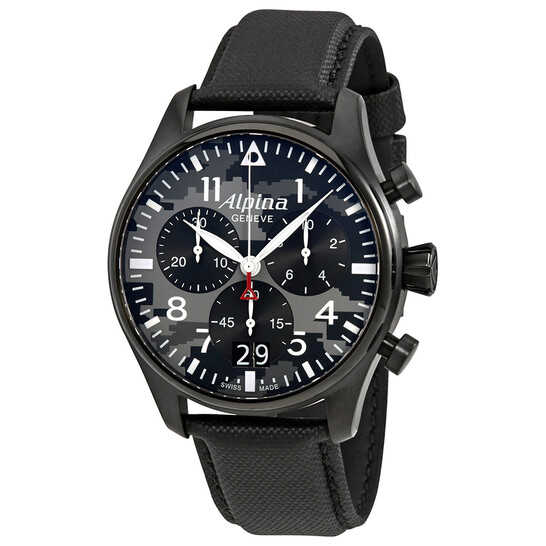 Alpina Open Box - Alpina Startimer Chronograph Camouflage Dial Men's ...