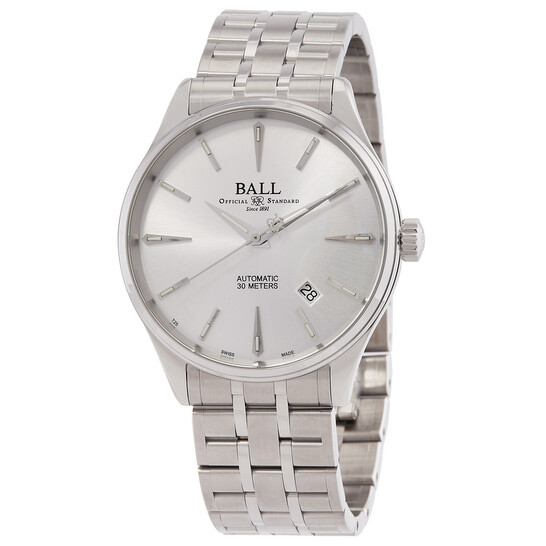 Ball Open Box - Ball Trainmaster Legend Automatic Silver Dial Watch ...