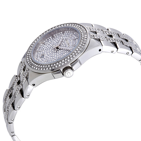Bulova Open Box - Bulova Crystal Pave Men's Watch 96B235 - Watches ...