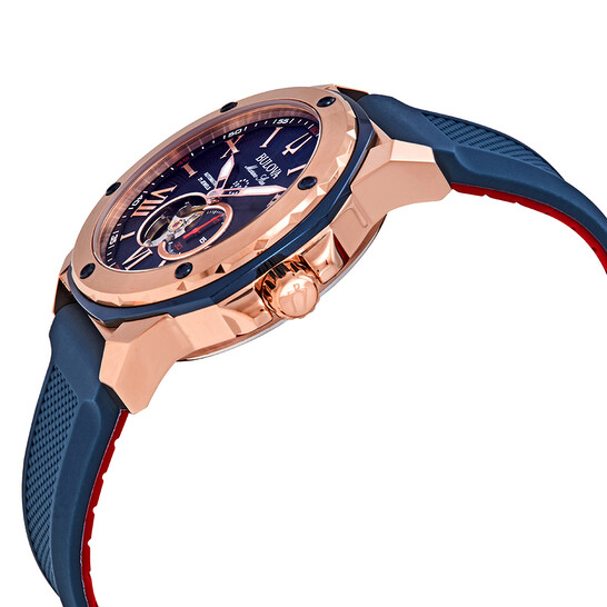 Bulova Open Box - Bulova Marine Star Automatic Blue Dial Men's Watch ...