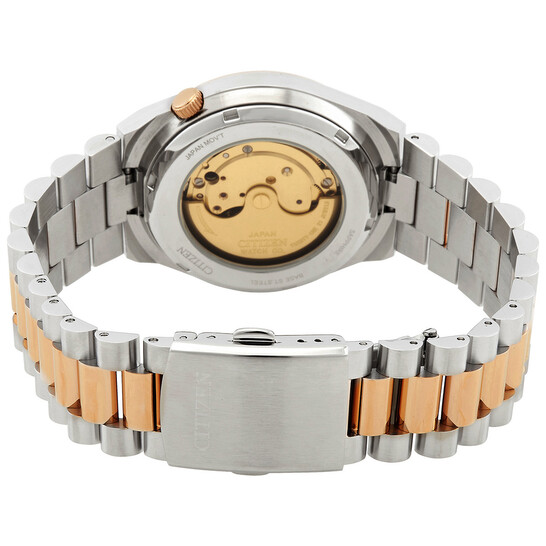 Citizen Open Box - Citizen Automatic Black Dial Two-Tone Men's Watch ...